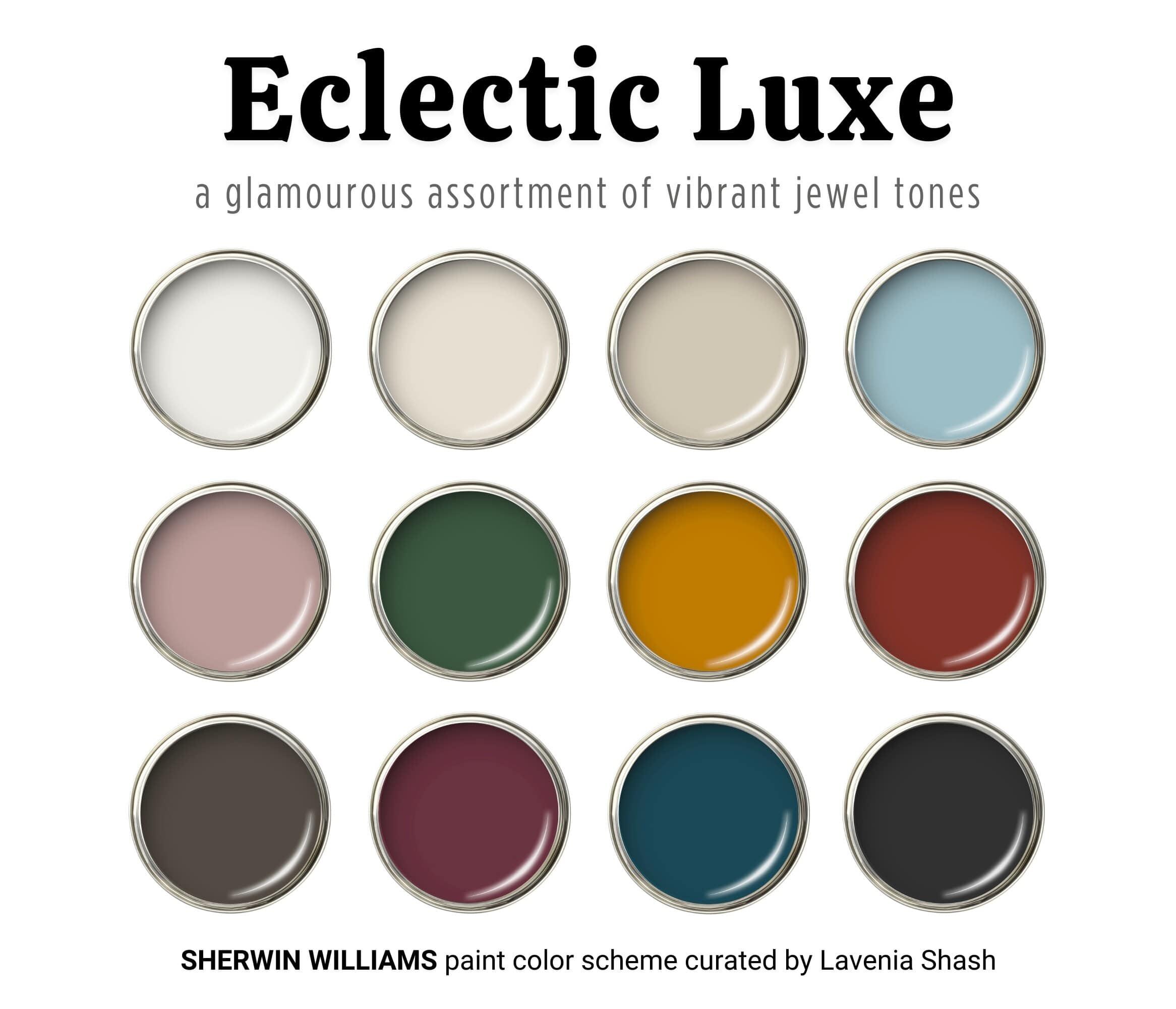 Sherwin Williams Eclectic Luxe Color Palette: Whole House Interior ...
