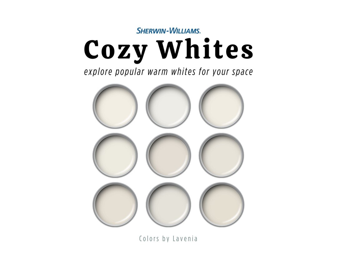 White Wall Colors: Sherwin Williams White Paint Color Palette - Modern ...