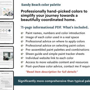 Sandy Beach House Color Palette: Sherwin Williams Calm Coastal Paint ...