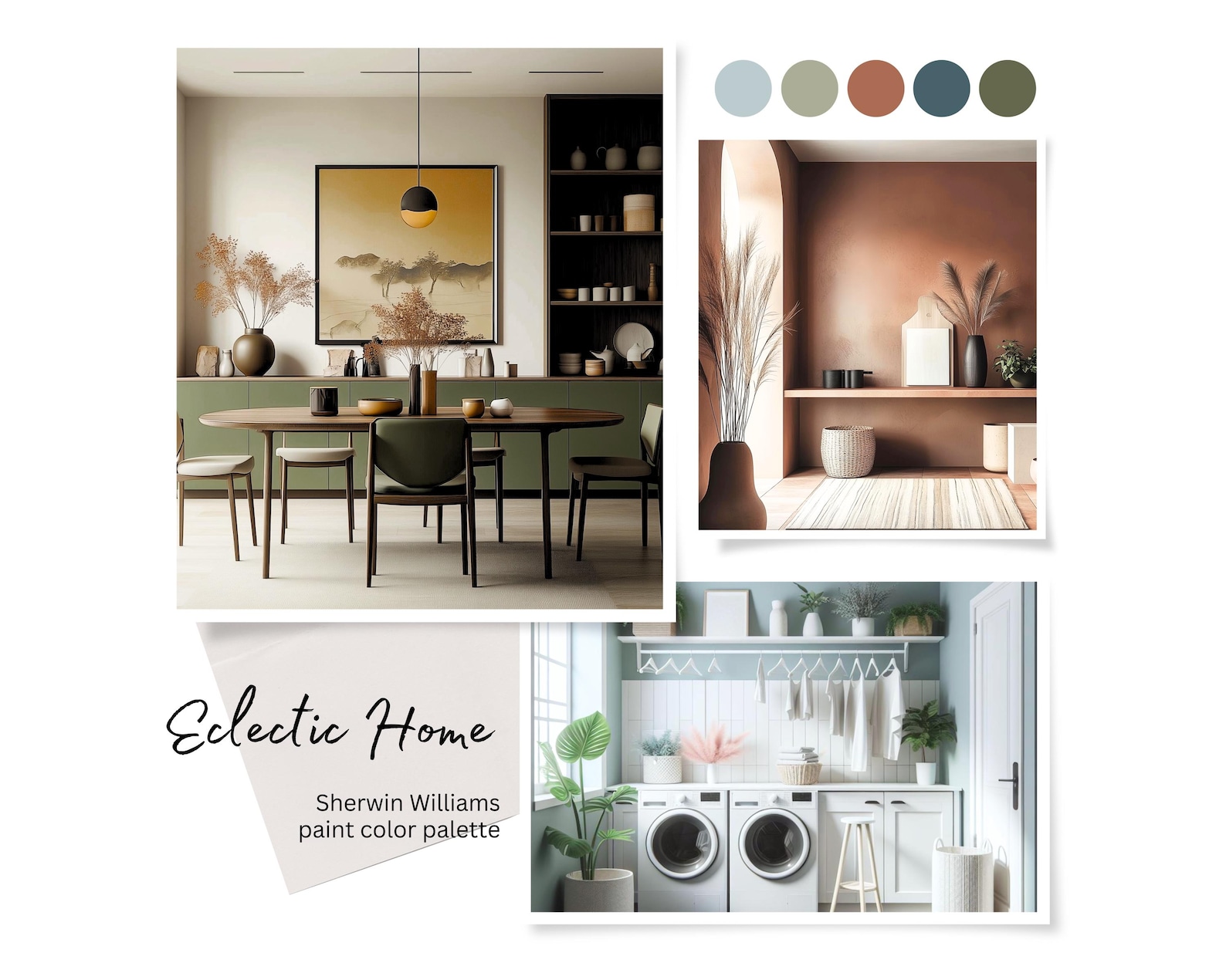 Eclectic Color Palette: Sherwin Williams Paint Colors for Eclectic, Mid ...