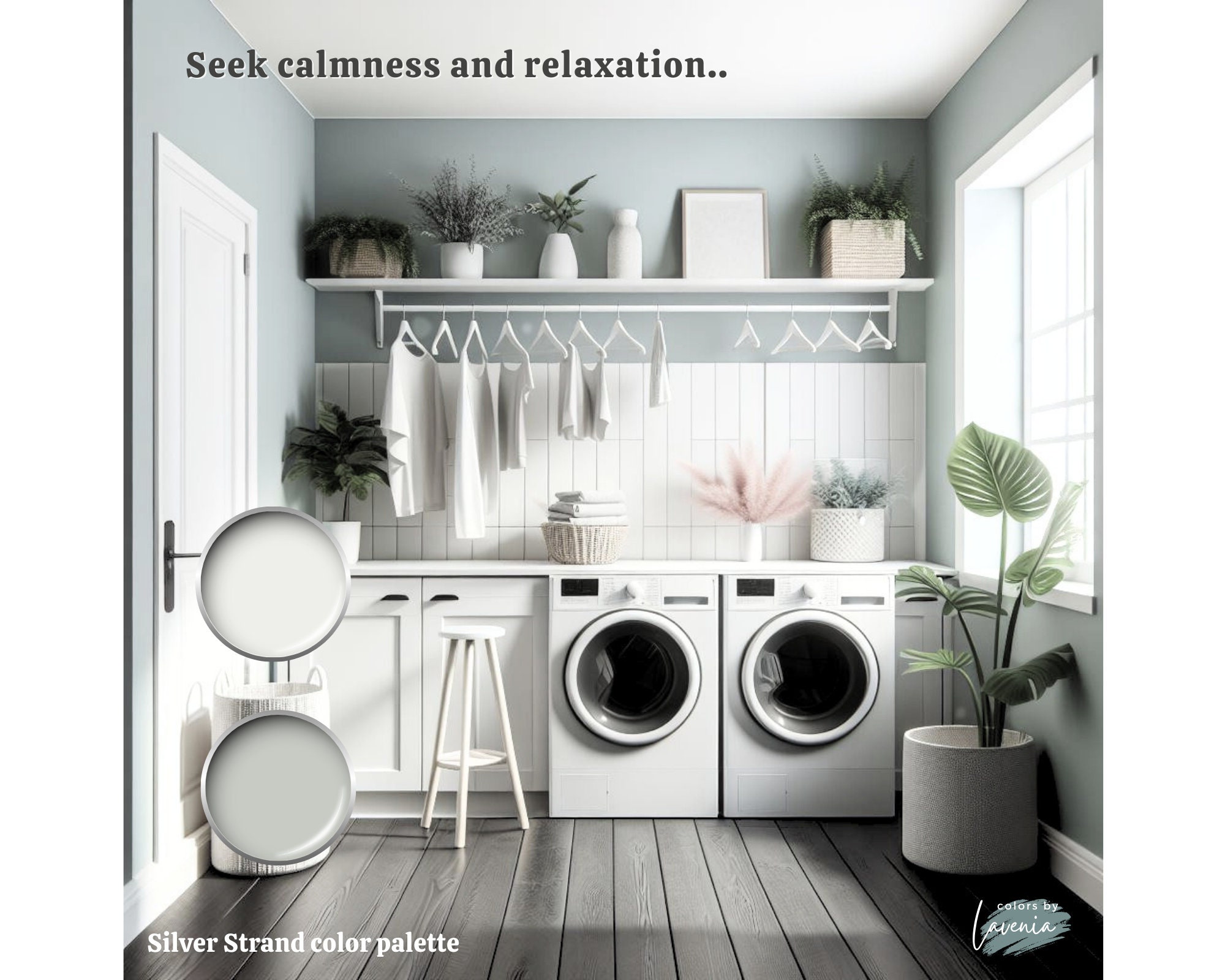 Silver Strand Sherwin Williams Color Palette, Whole House Paint Palette ...