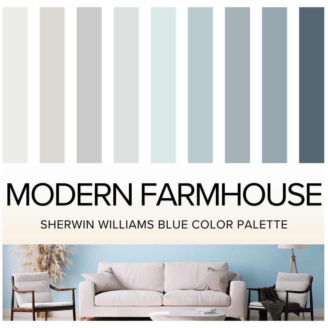 Modern Farmhouse Color Palette: Sherwin Williams Whole House Interior ...