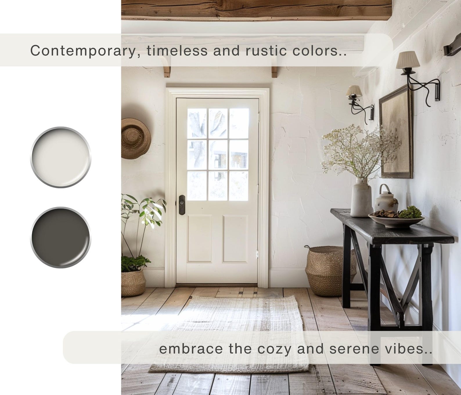 Modern Rustic Color Palette: Sherwin Williams Whole House Interior ...