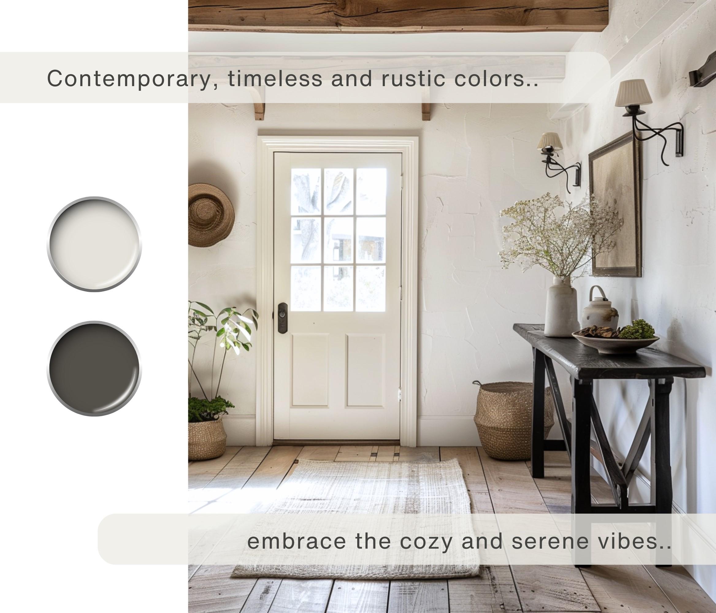 Modern Rustic Color Palette: Sherwin Williams Whole House Interior ...