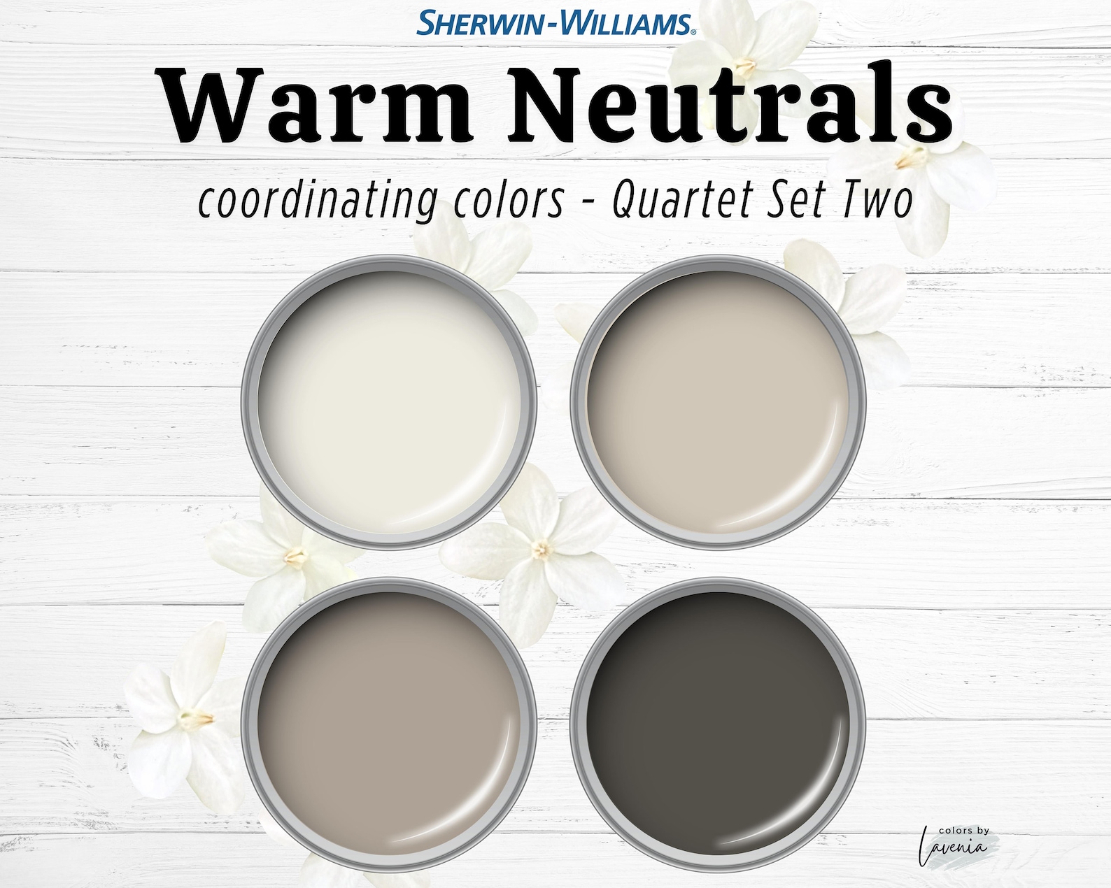 Neutral Color Palette With Sherwin Williams Paint Colors, Warm White ...