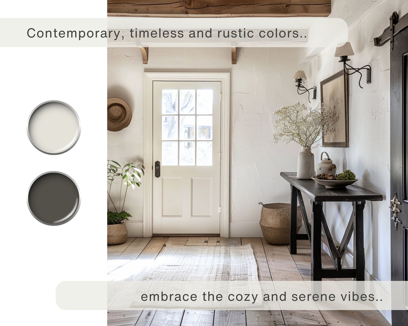 Modern Rustic Color Palette: Sherwin Williams Paint Palette for Rustic ...