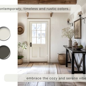 Modern Rustic Color Palette: Sherwin Williams Paint Palette for Rustic ...