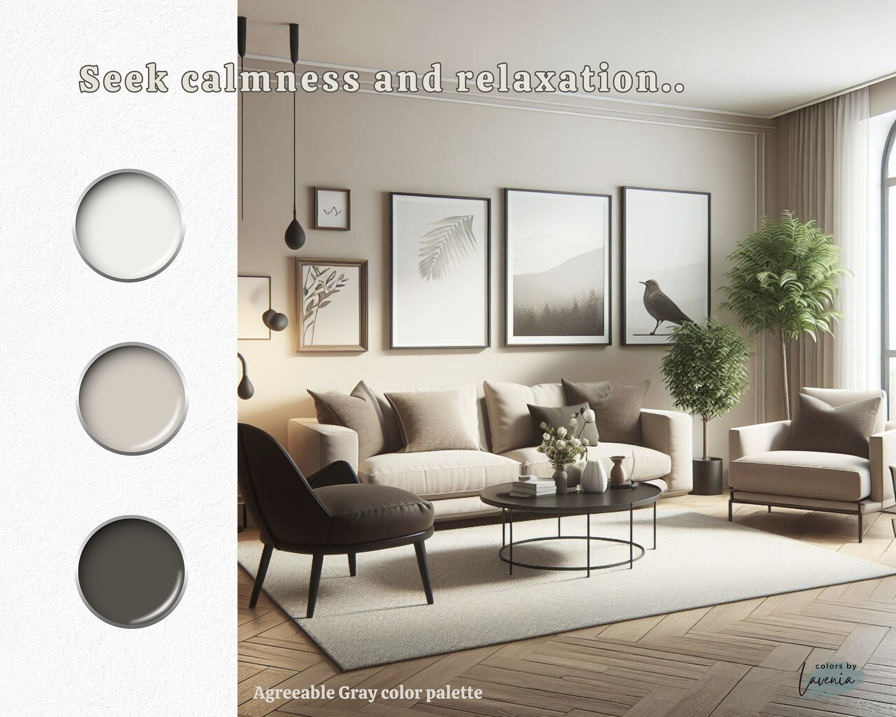 Agreeable Gray Sherwin Williams, Whole House Modern Neutral Paint Color ...