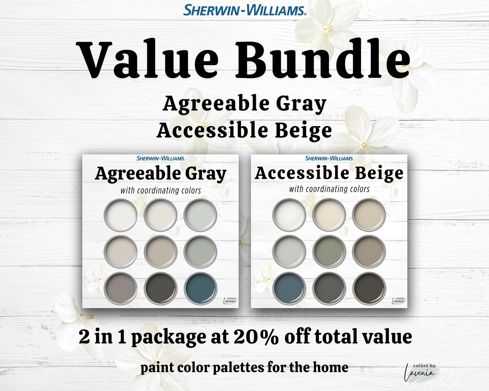 Agreeable Gray and Accessible Beige Sherwin Williams Paint - Etsy