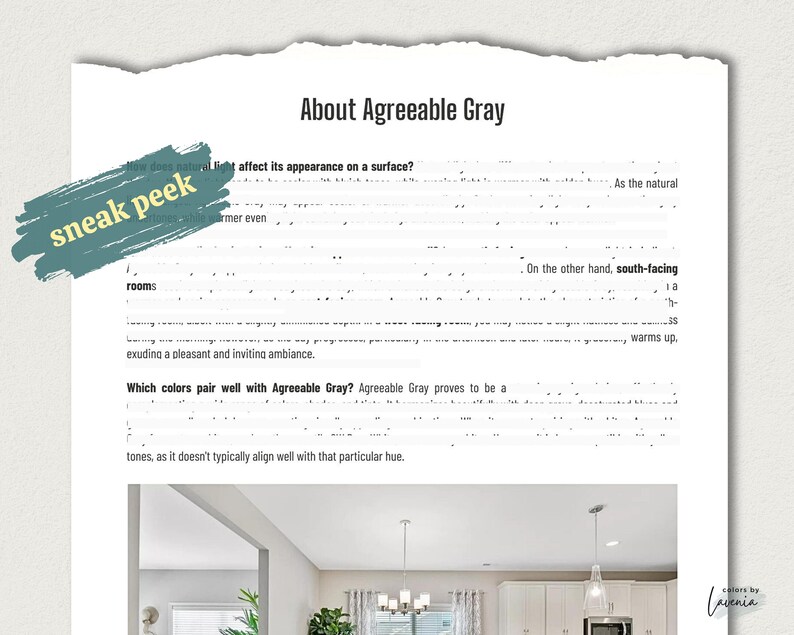 Agreeable Gray and Accessible Beige Sherwin Williams Paint - Etsy