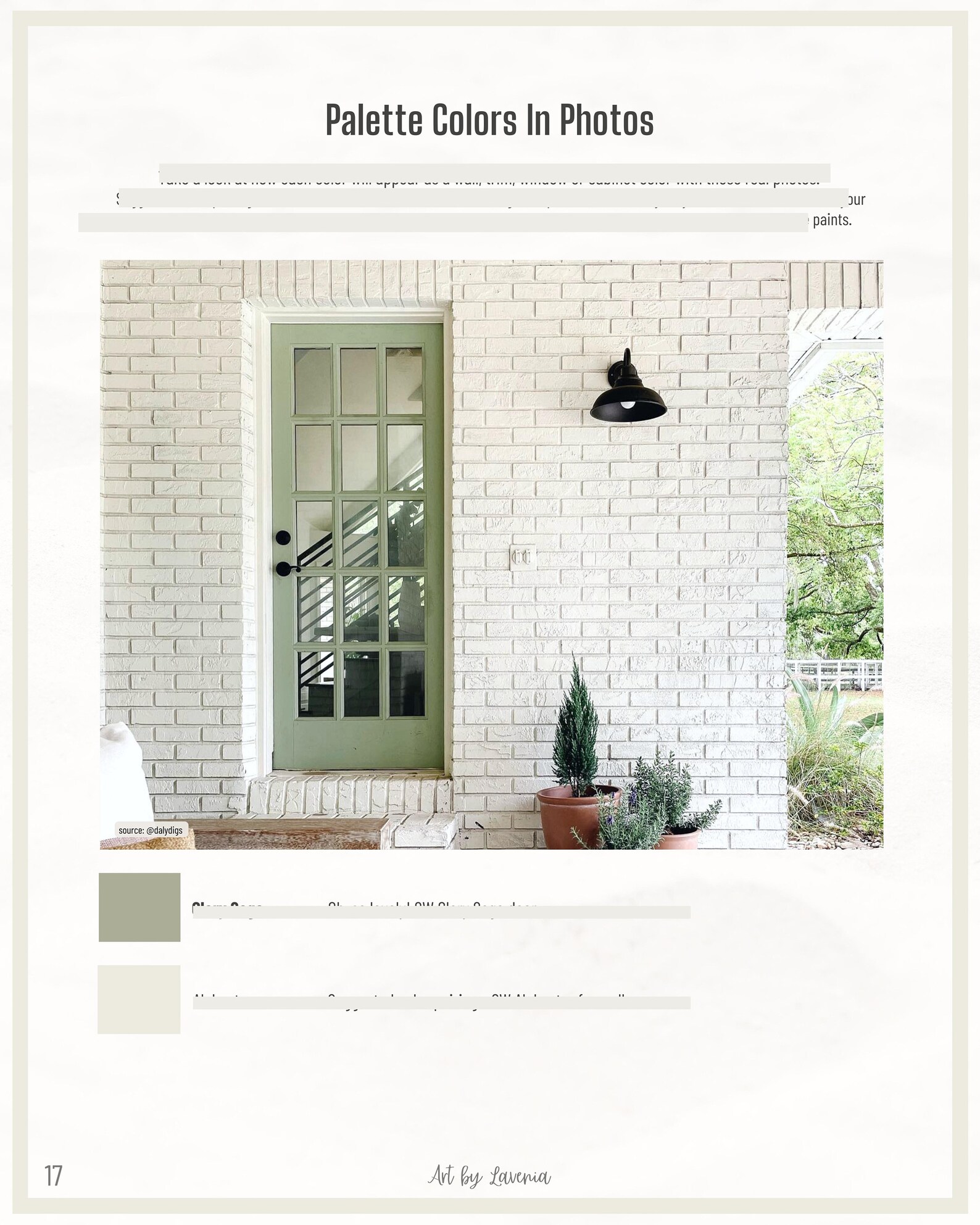Sherwin Williams Farmhouse Color Palette With Clary Sage - Etsy Australia