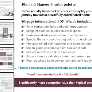 Plum and Mauve Color Palette: Sherwin Williams Muted Purples, Dark ...