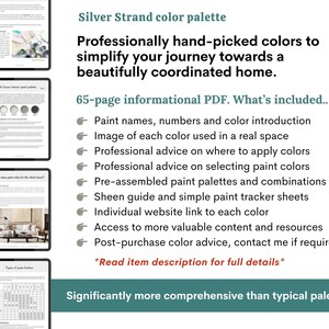 Silver Strand Sherwin Williams Color Palette, Whole House Paint Palette ...