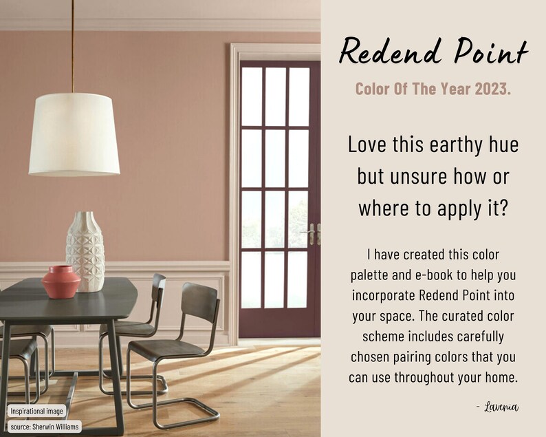 Redend Point Sherwin Williams Color of the Year 2023 Paint Palette With ...
