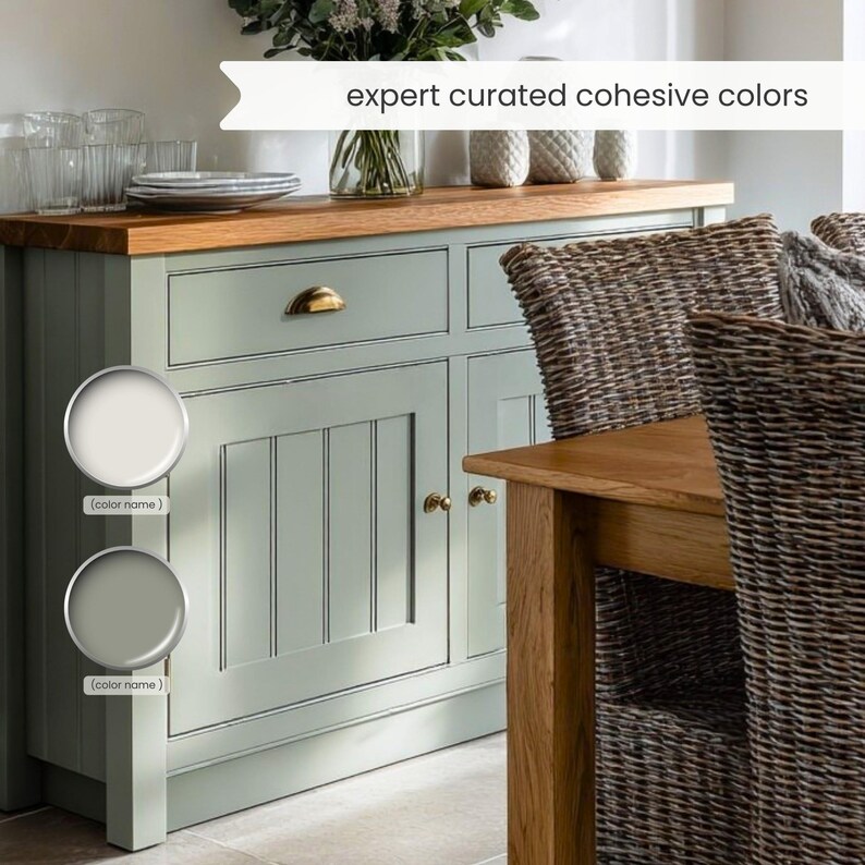 Evergreen Fog Color Palette: Sherwin Williams Whole House Interior ...