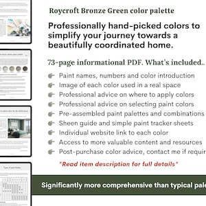 Roycroft Bronze Green Sherwin Williams Color Palette, 2024 Paint Colors ...