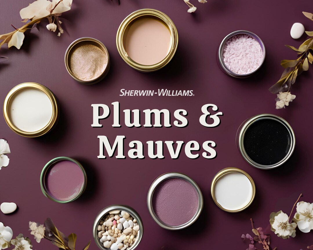 Plum and Mauve Color Palette: Sherwin Williams Muted Purples, Dark ...