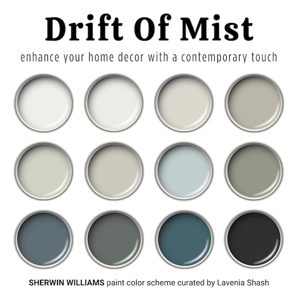 Drift of Mist Paint Palette - Etsy