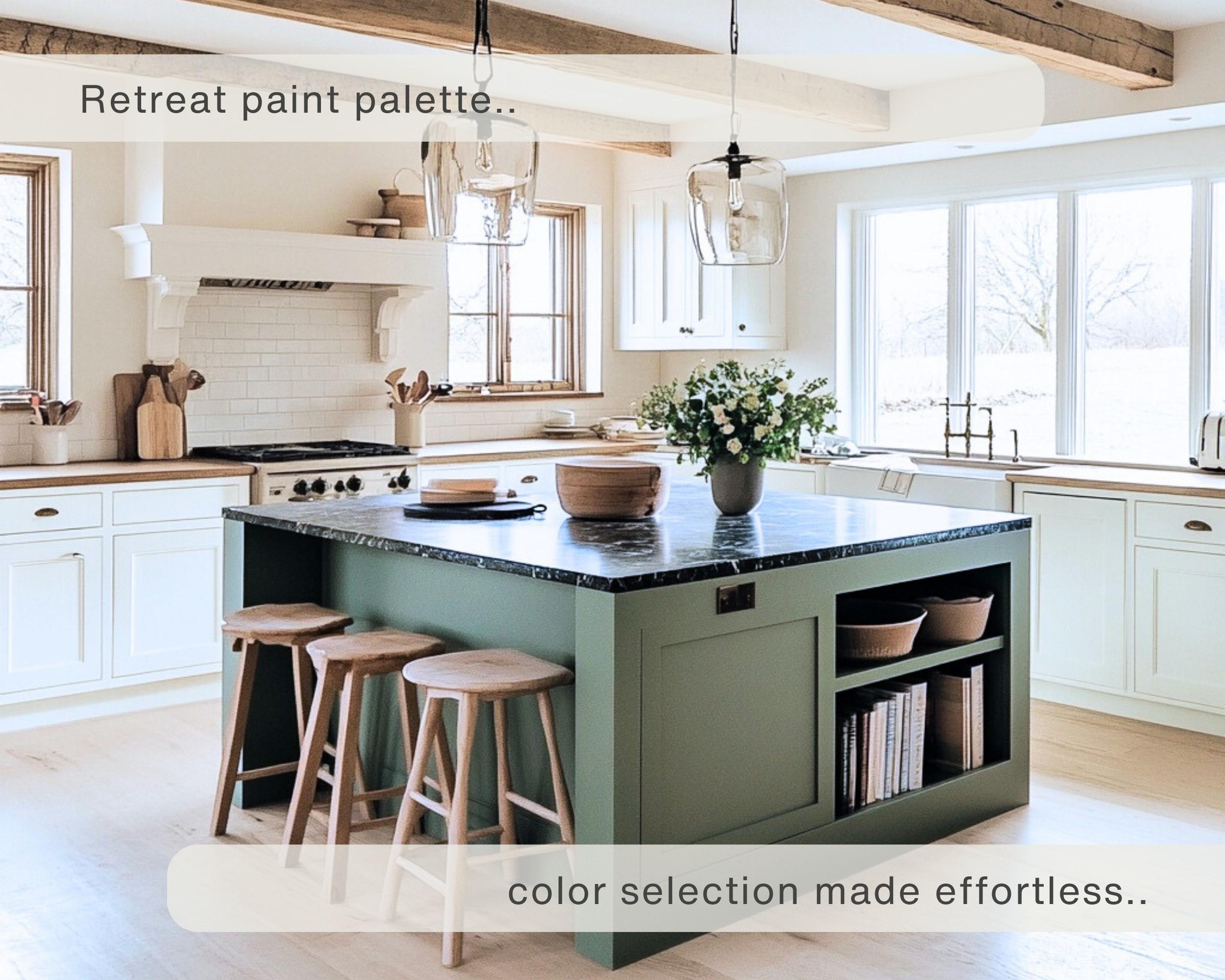 Sherwin Williams Retreat Color Palette: Home Paint Scheme for Whole ...