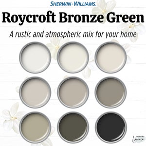 Roycroft Bronze Green Sherwin Williams Color Palette, 2024 Paint Colors ...