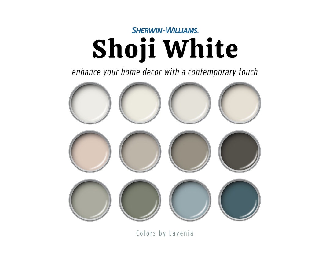 Shoji White Color Palette, Sherwin Williams Whole House Paint Palette ...