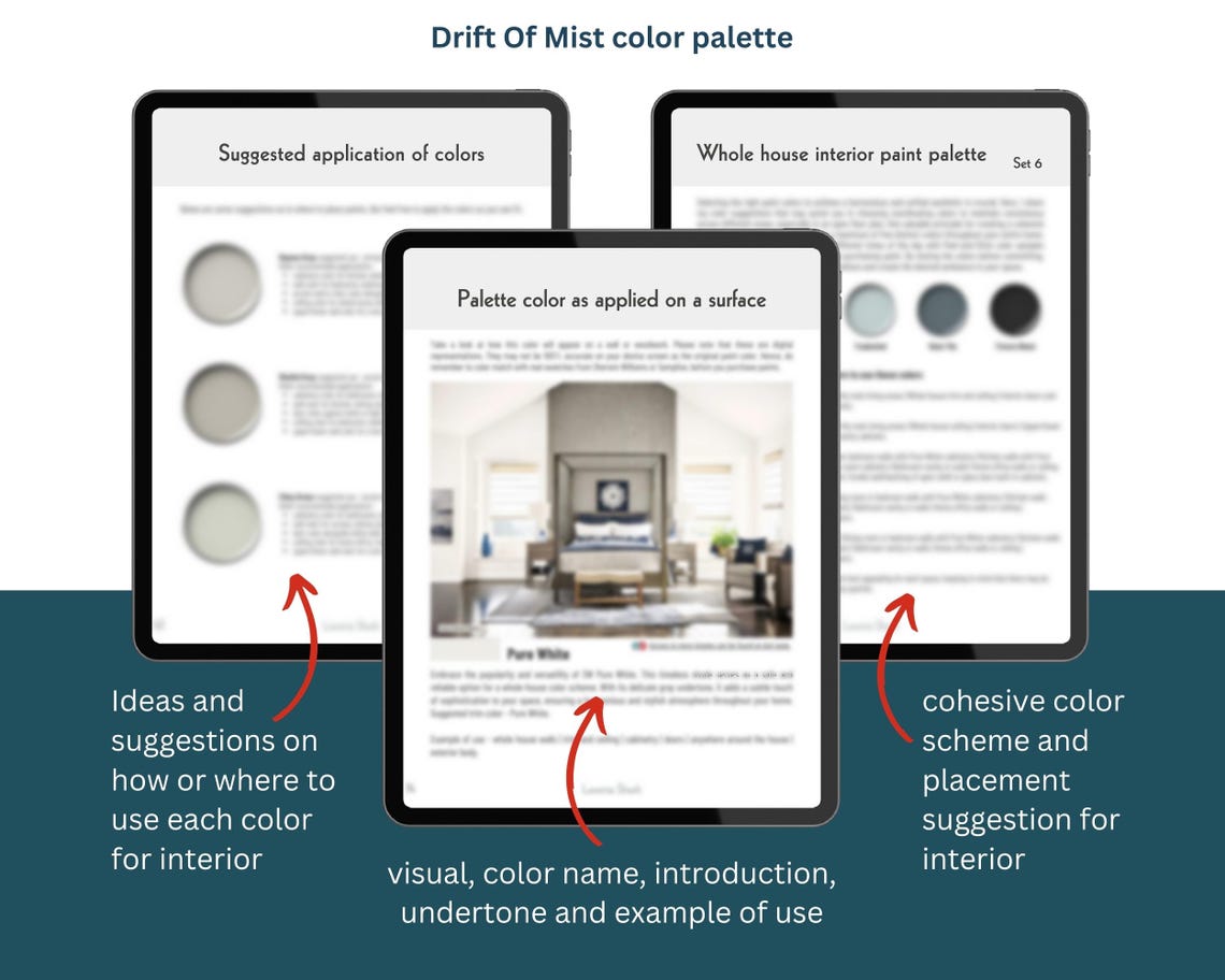 Drift of Mist Sherwin Williams Color Palette: Whole House Interior Wall ...