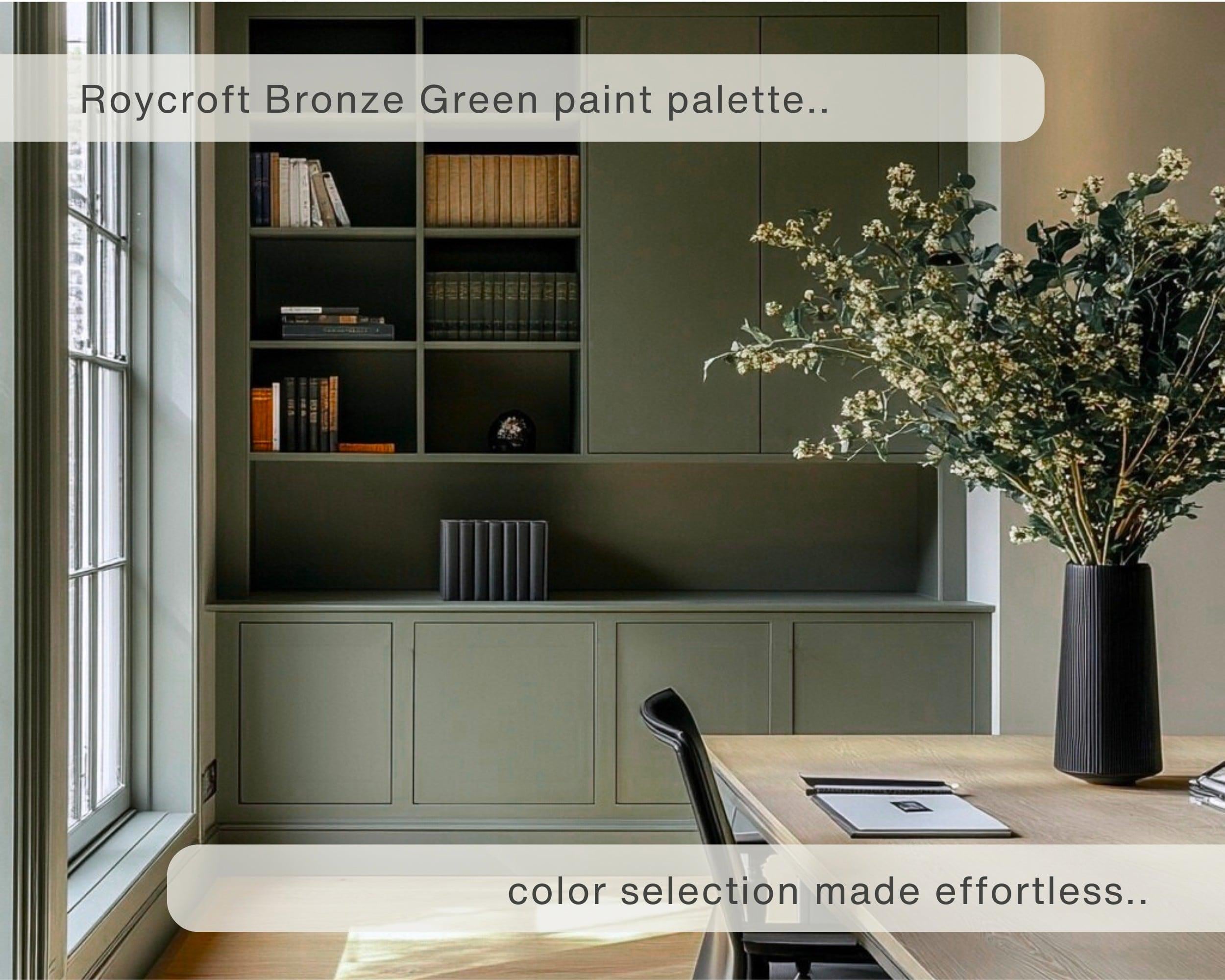 Roycroft Bronze Green Sherwin Williams Color Palette, 2024 Paint Colors ...
