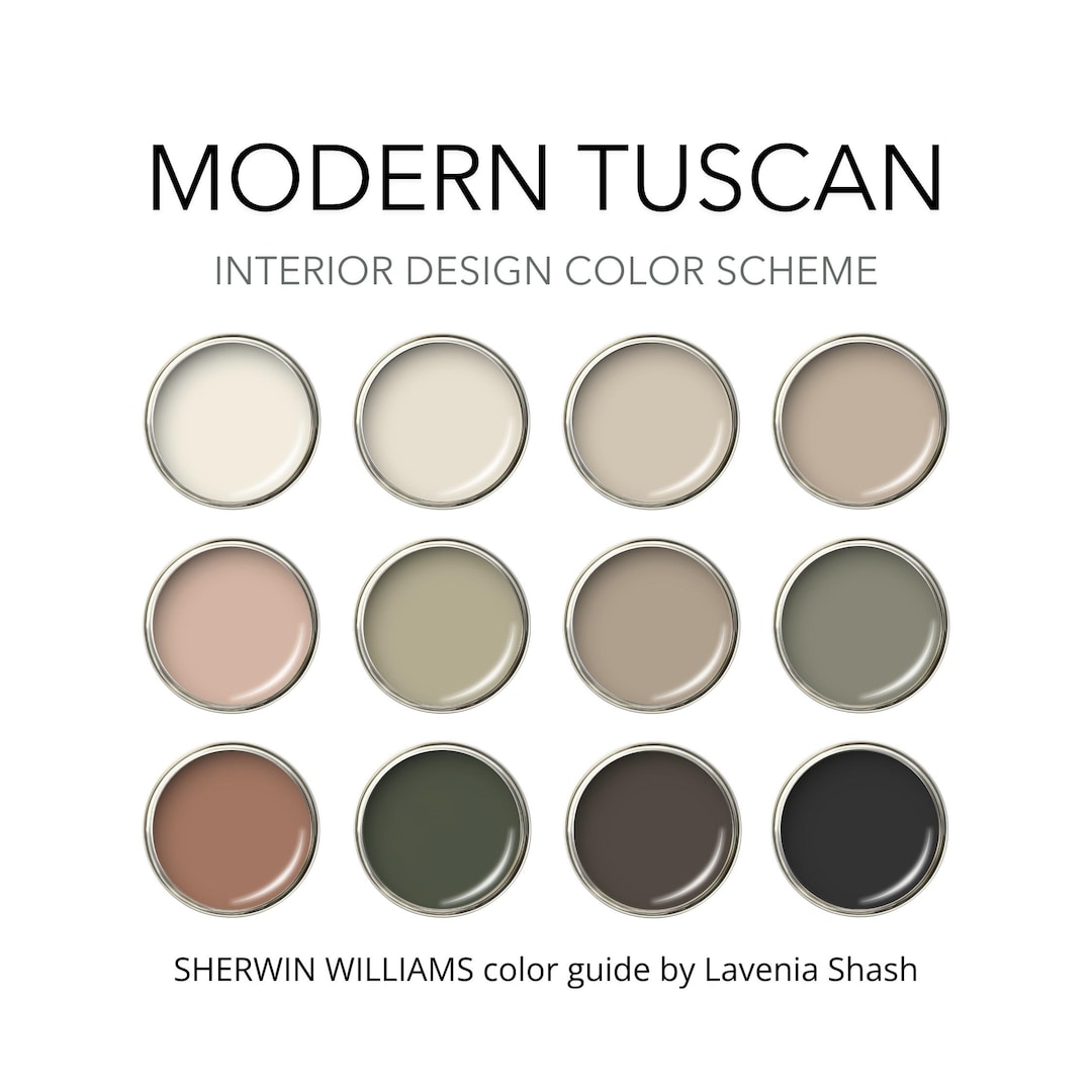 Modern Tuscan Paint Palette: Sherwin Williams Whole House Interior ...