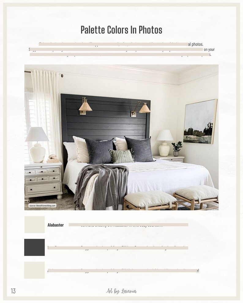 Sherwin Williams Alabaster Paint Color Palette Modern and - Etsy UK