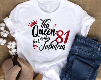 81st Birthday Shirt | Etsy