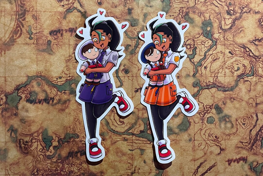 Pokémon Sticker | Scarlet and Violet Nemona | Glossy Vinyl Sticker ...