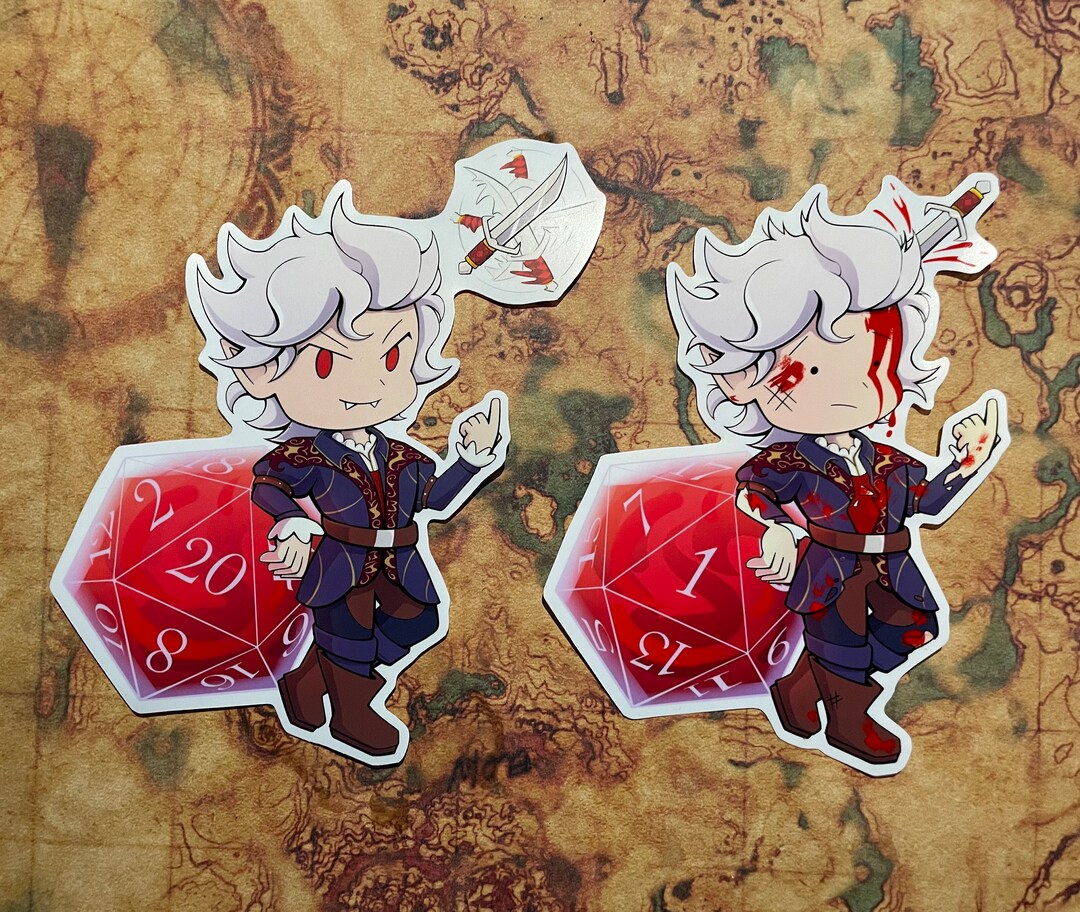 Baldur’s Gate 3 | Astarion | Glossy Vinyl Sticker Waterproof - Etsy