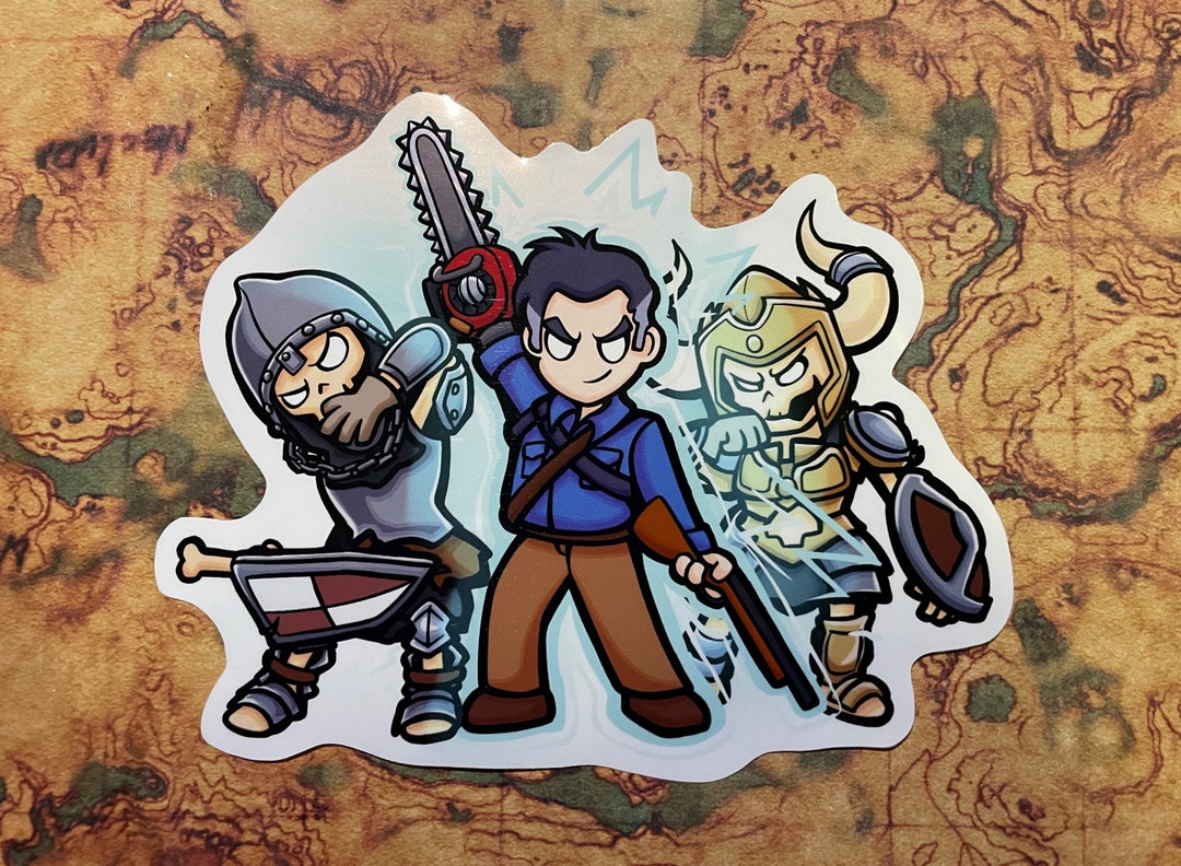 Evil Dead Sticker | Leader Ash (ash Vs Evil Dead) | Glossy Vinyl ...