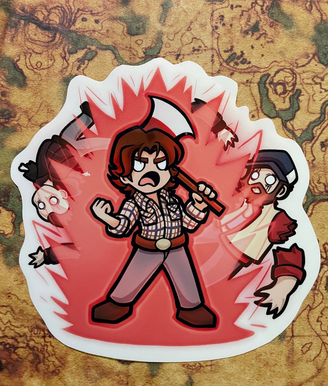 Evil Dead Sticker Warrior Scotty evil Dead Glossy Vinyl - Etsy