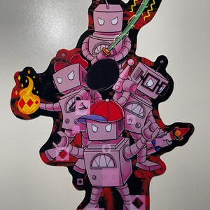 Earthbound (mother 2) Sticker | Ness Paula Jeff and Poo | Glossy Vinyl ...