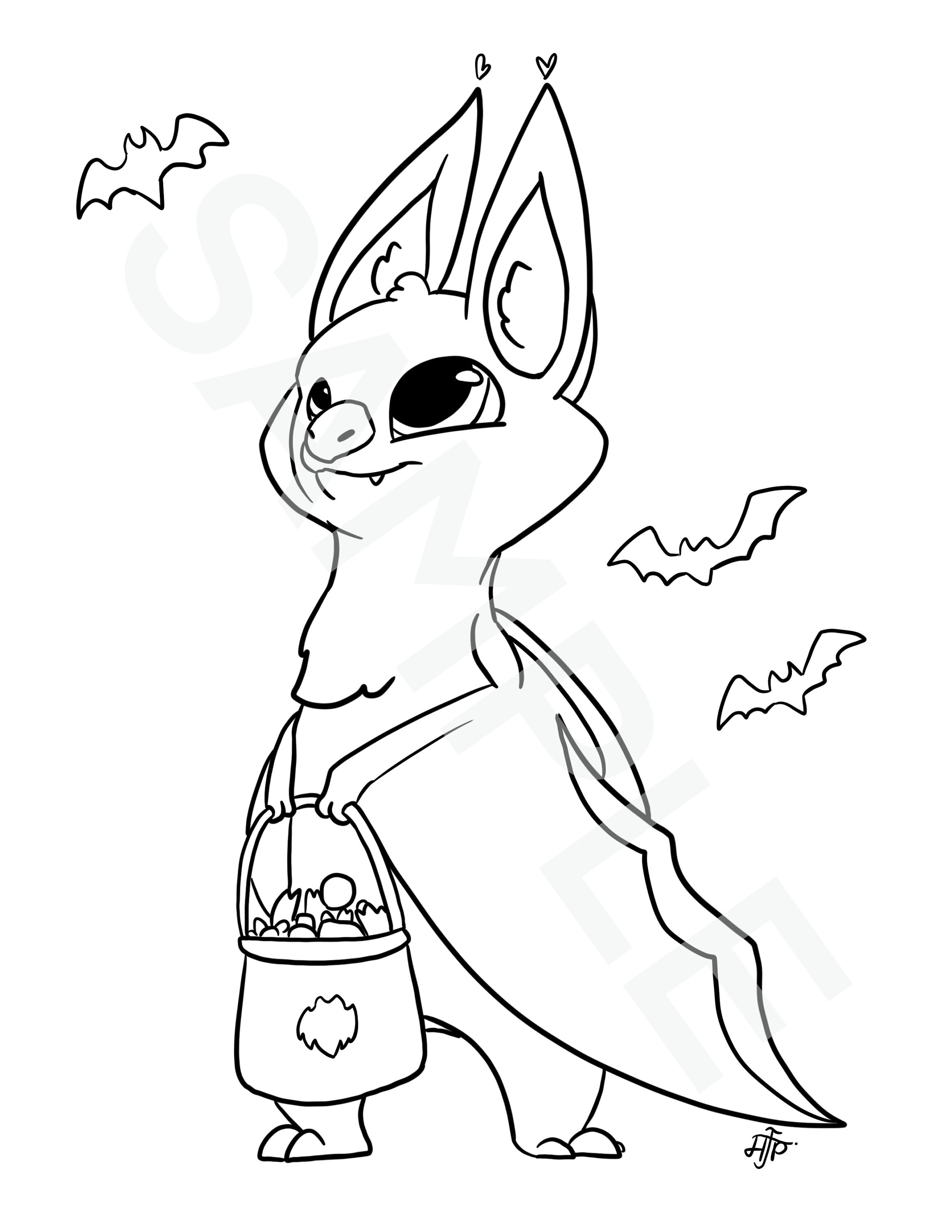 5 Halloween Coloring Sheet Prints - Etsy