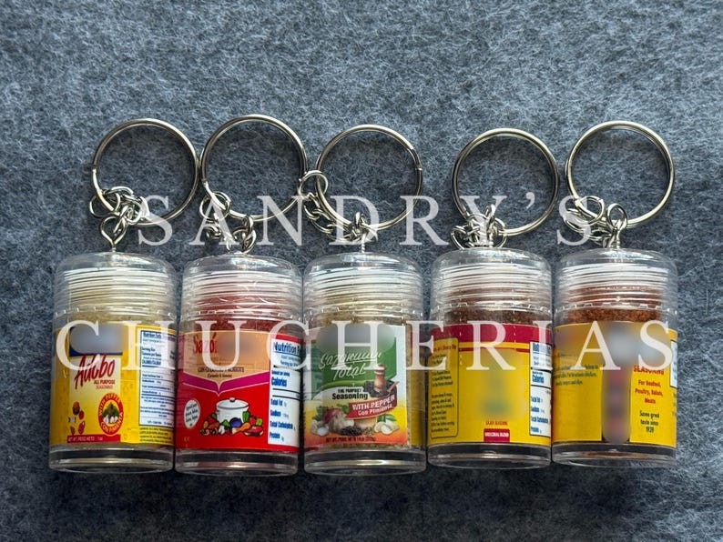 Mini Seasoning Keychain / Travel on the Go / Food Lovers Delight - Etsy