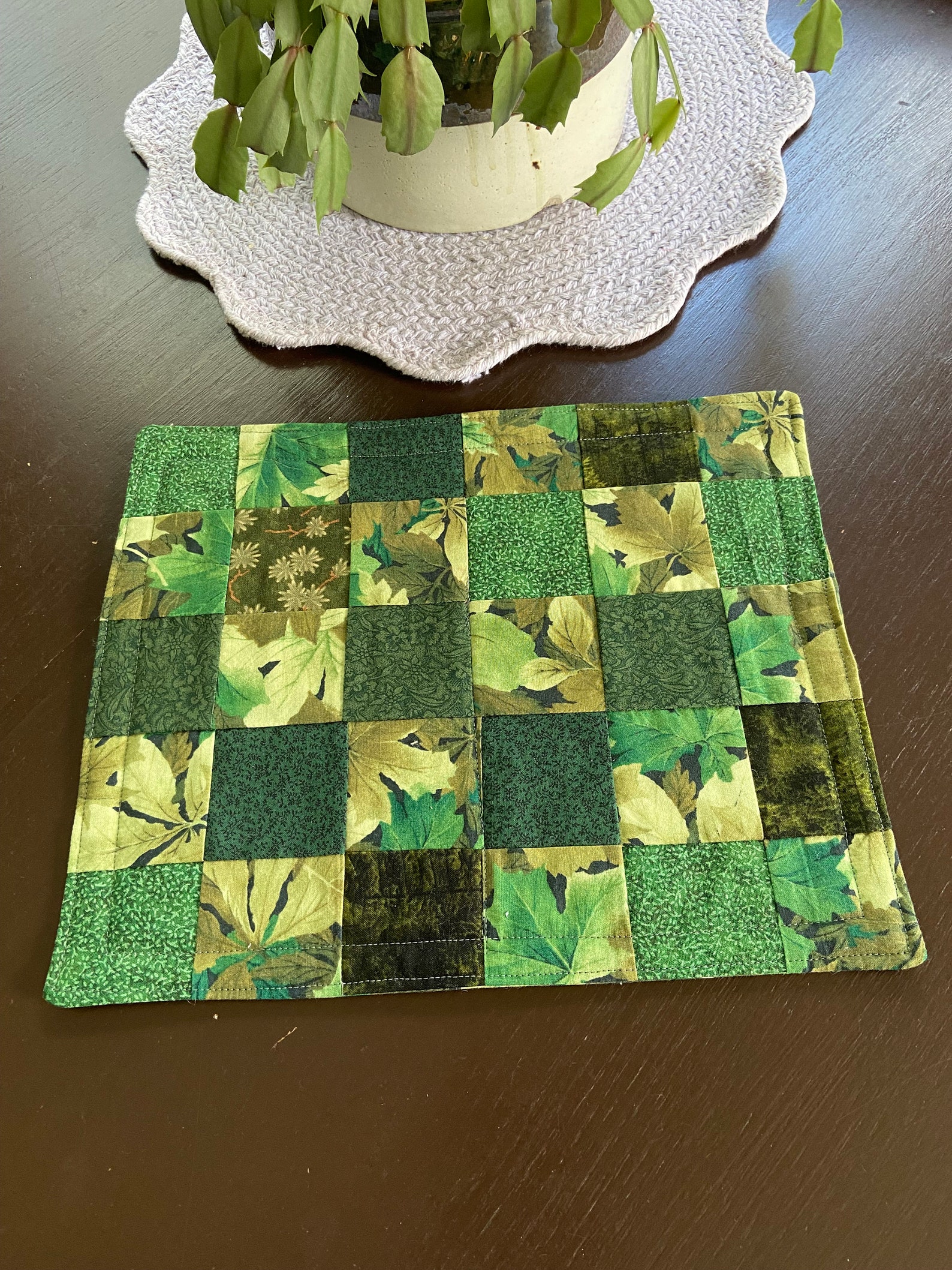 Use These Quilted Lunch Mats to Catch the Crumbs! Each One Measures ...