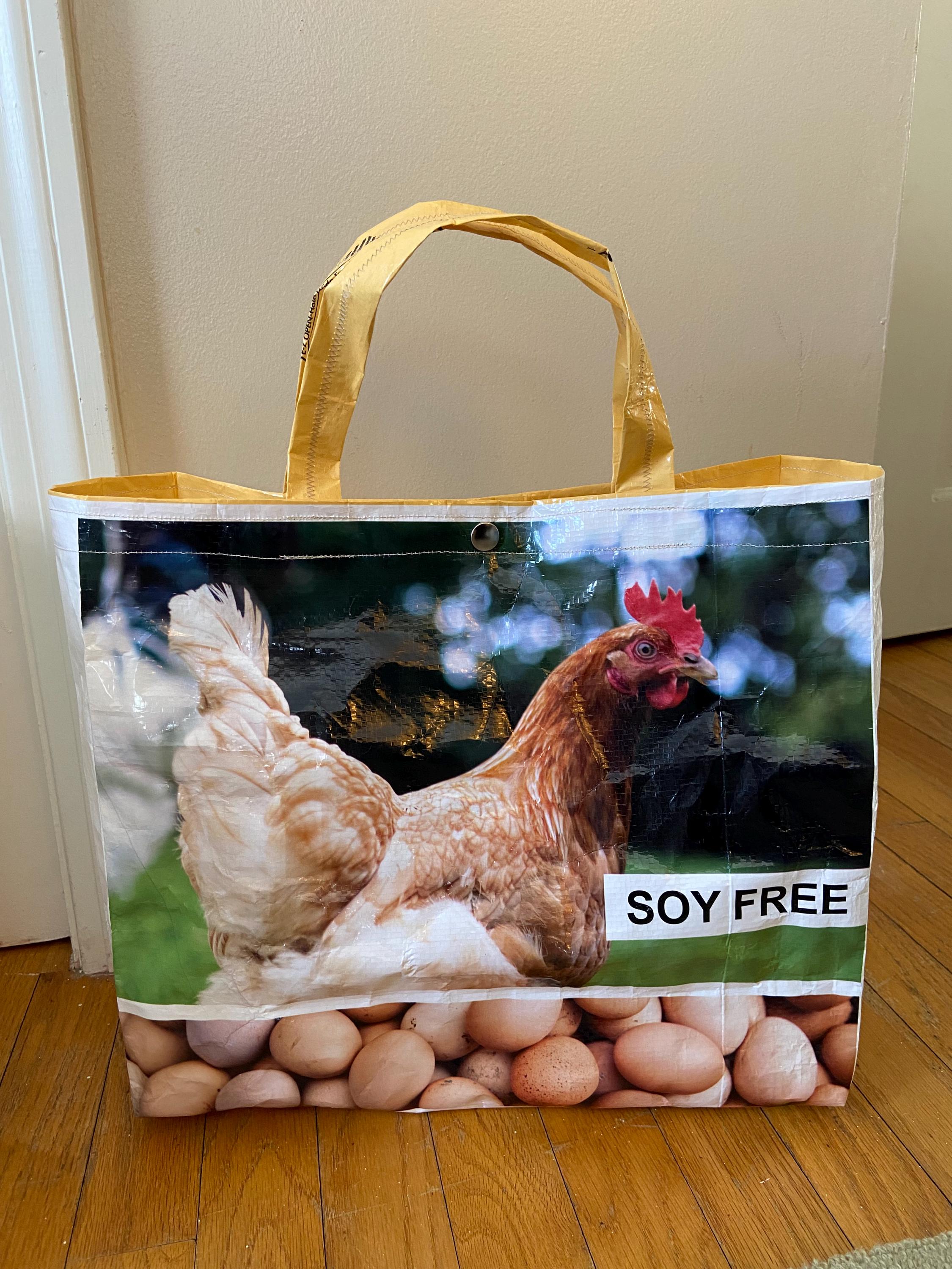 MORE Repurposed Feed Bag Tote: Durable Market Bag With Pocket & Snap ...