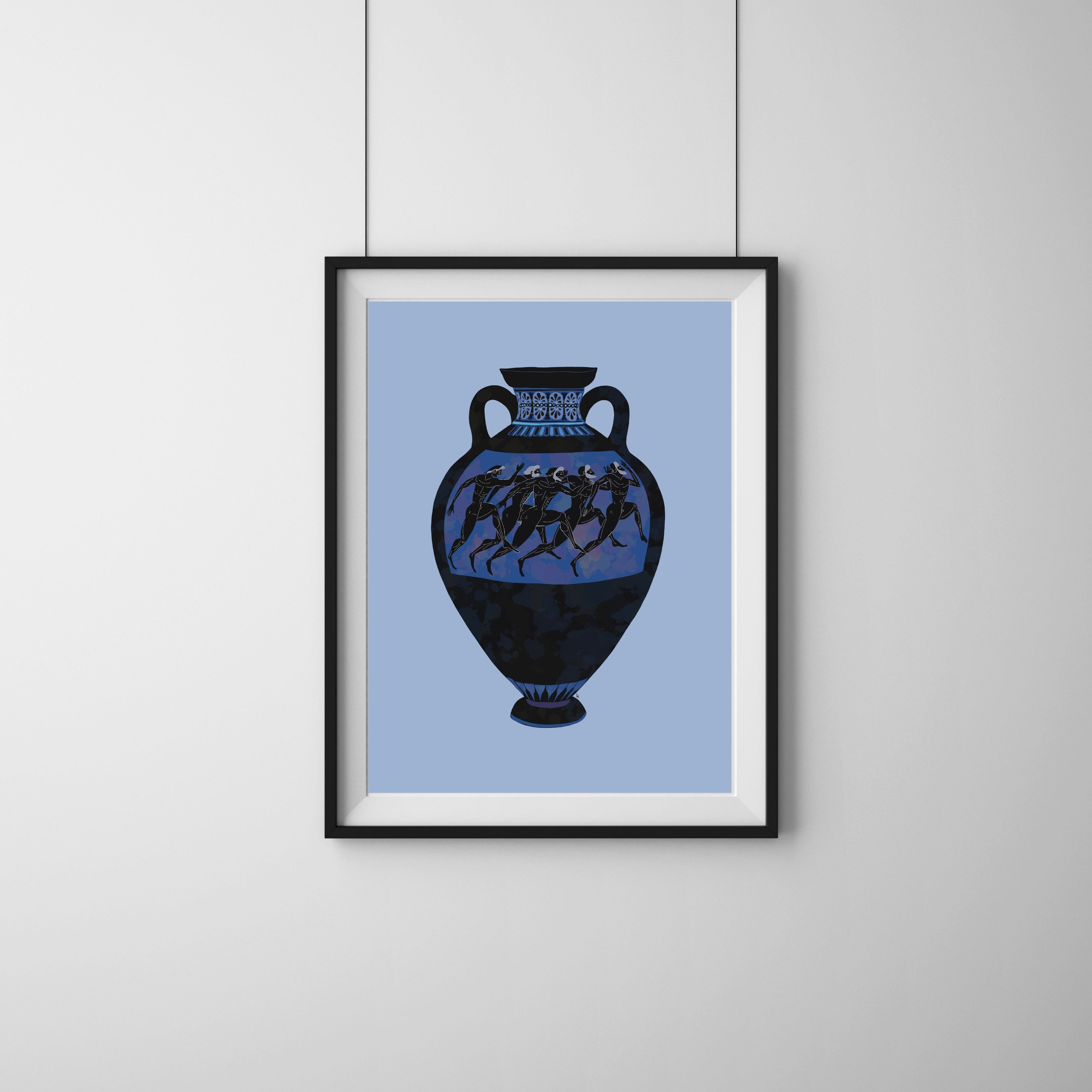 Prize Amphora TANZANITE Black-figure Panathenaic Prize - Etsy