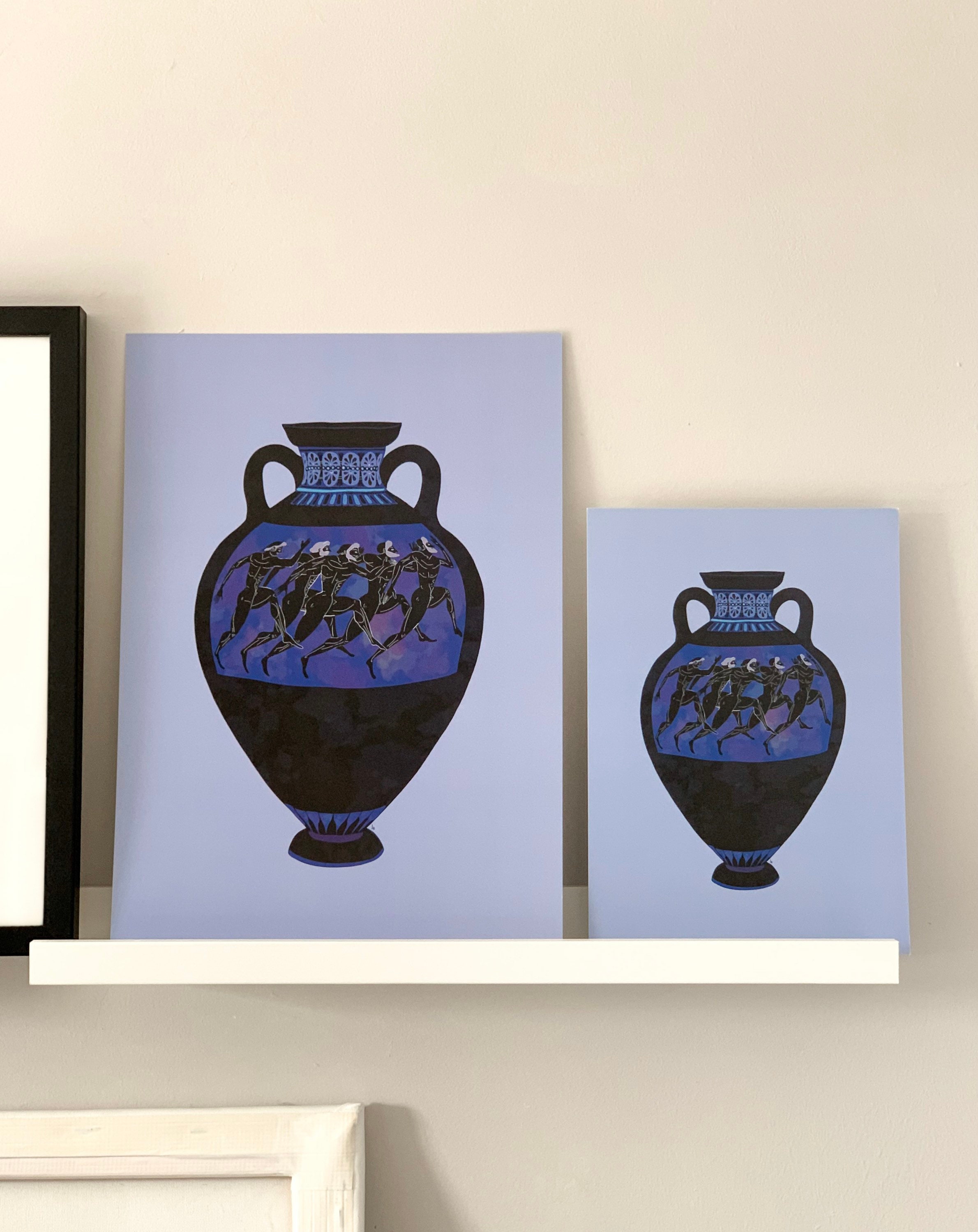 Prize Amphora TANZANITE Black-figure Panathenaic Prize - Etsy