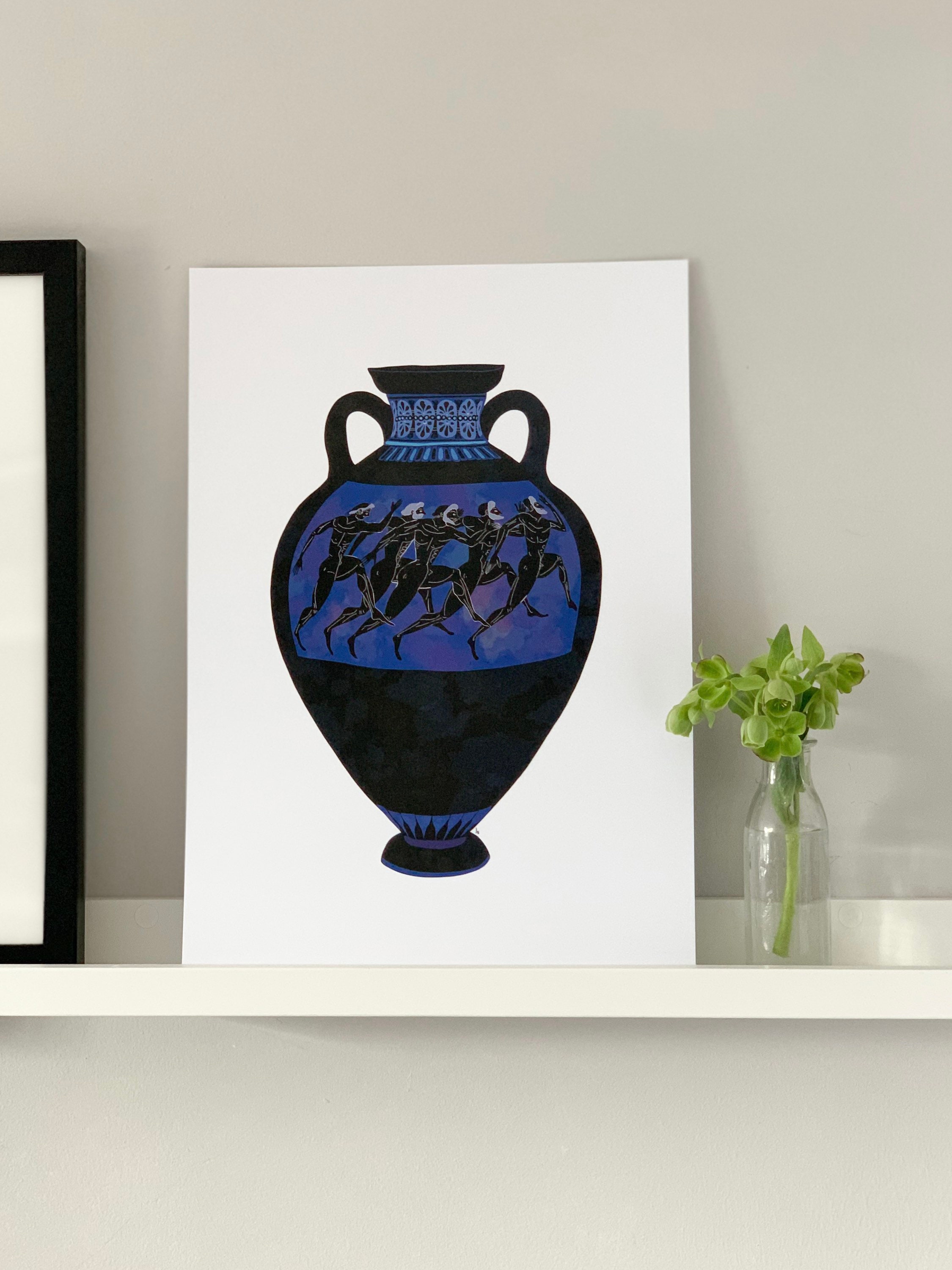 Prize Amphora TANZANITE Black-figure Panathenaic Prize - Etsy