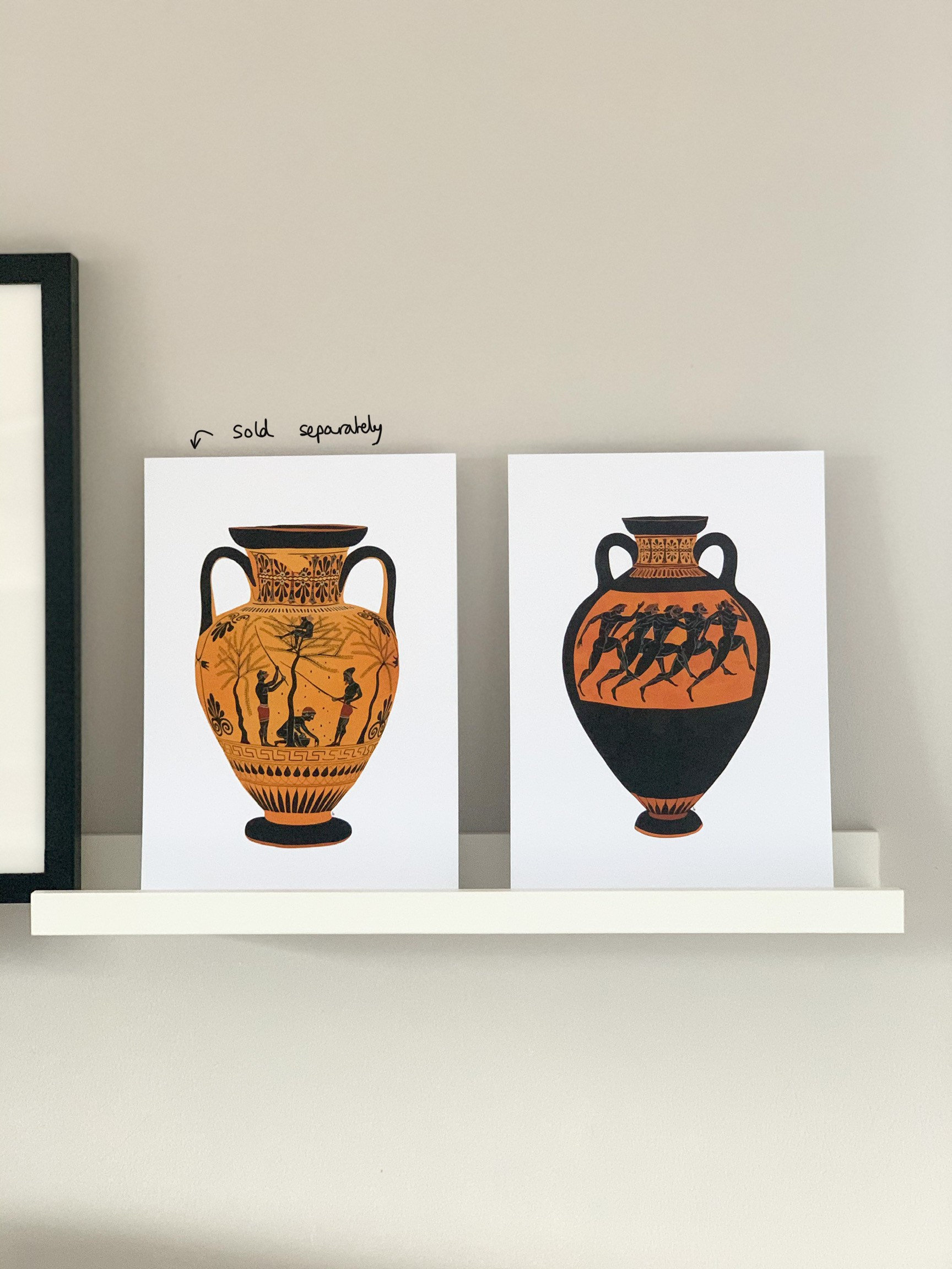 Prize Amphora TERRACOTTA Black-figure Panathenaic Prize - Etsy