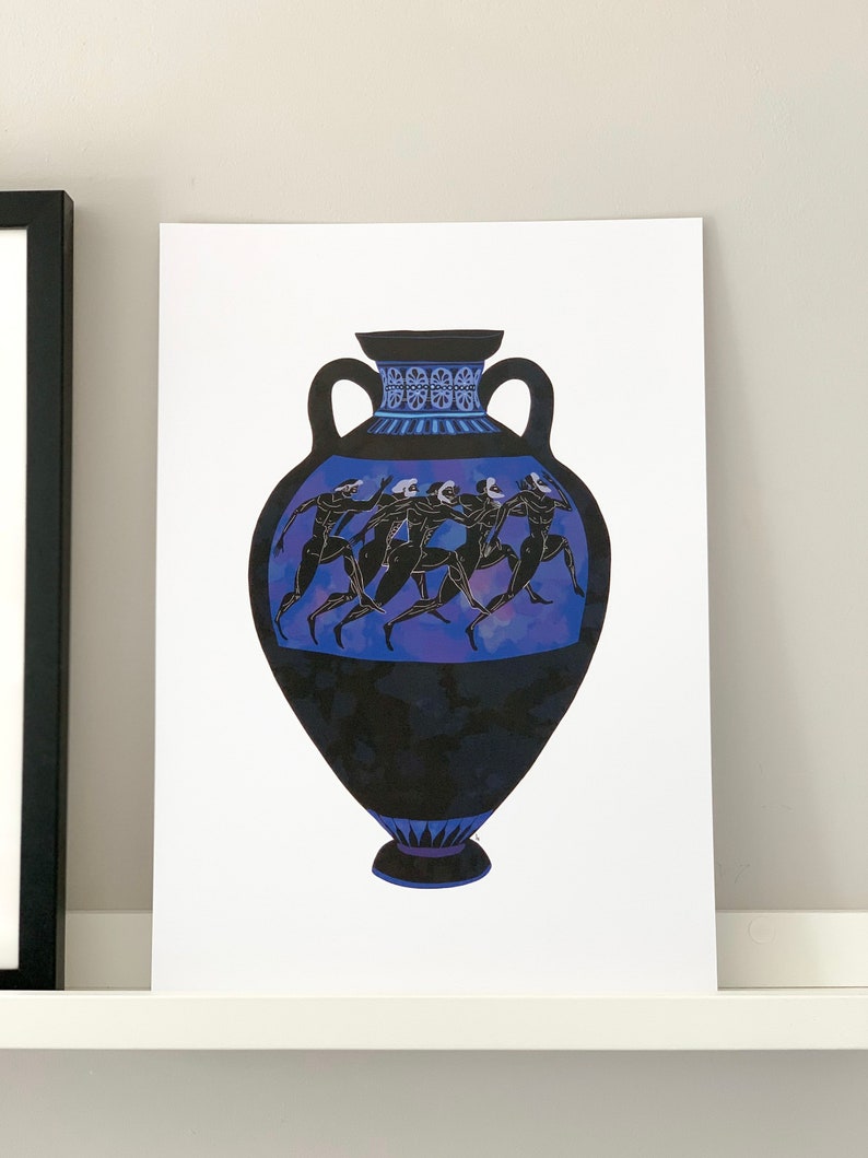 Prize Amphora TANZANITE Black-figure Panathenaic Prize - Etsy