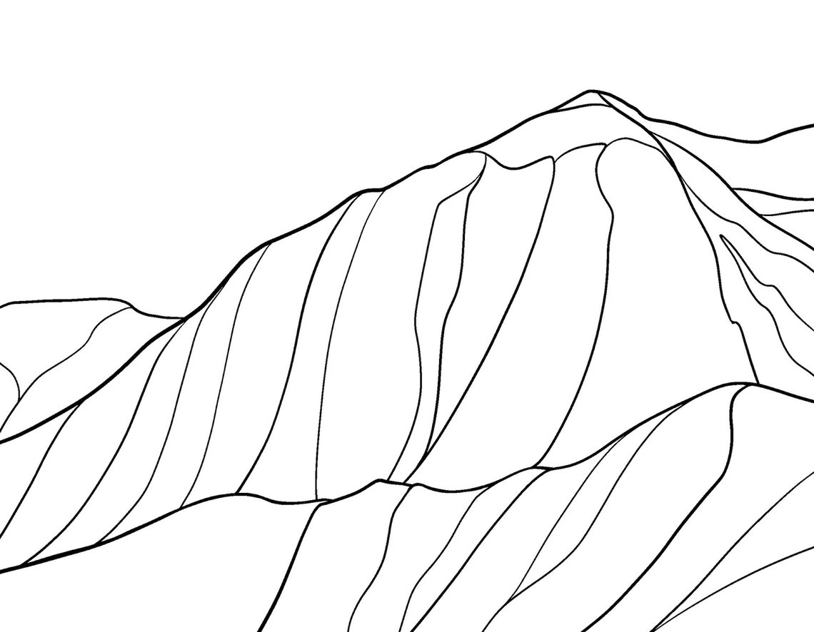 Grassi Lakes, Canmore Alberta Line Art - Digital Download to Print From ...