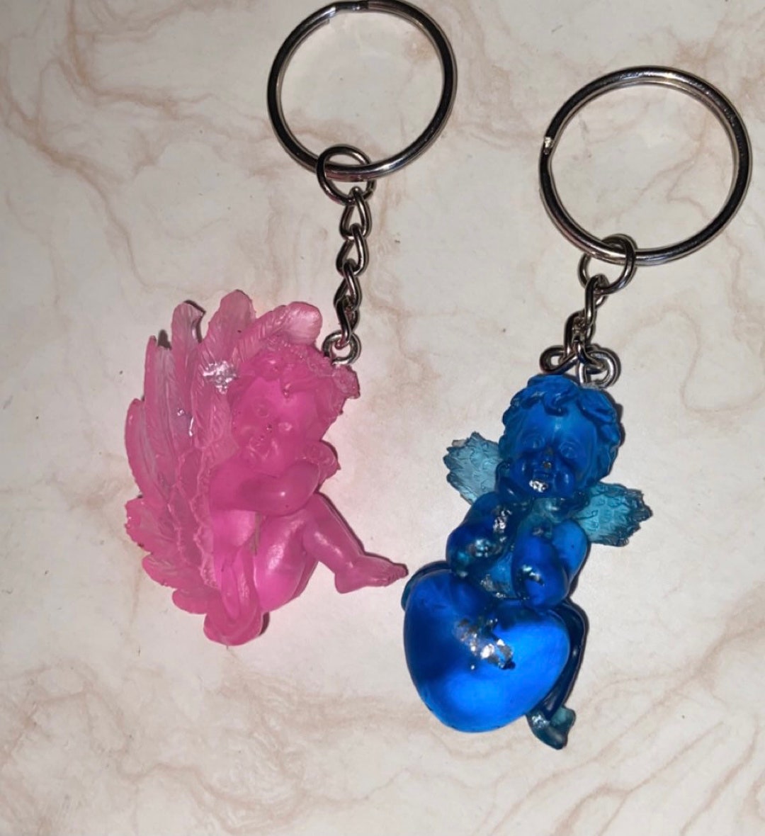 Personalised angel keyrings - Etsy.de