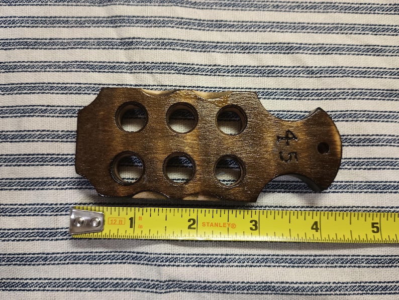 45 Caliber Loading Block/ Bullet Board for Muzzleloader/ Flintlock ...