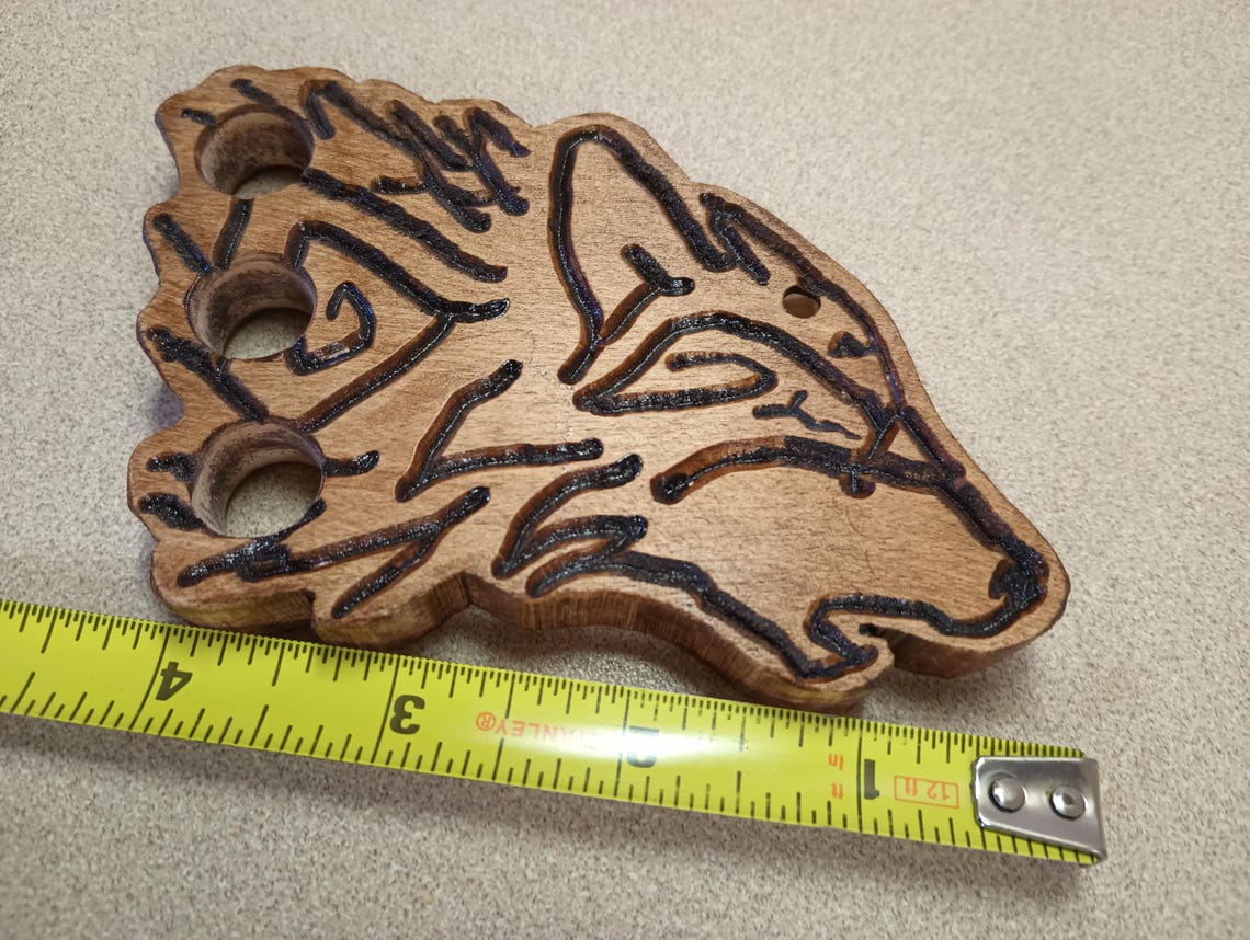 50 Caliber WOLF Loading Block/ Bullet Board for Flintlock/ Muzzleloader ...