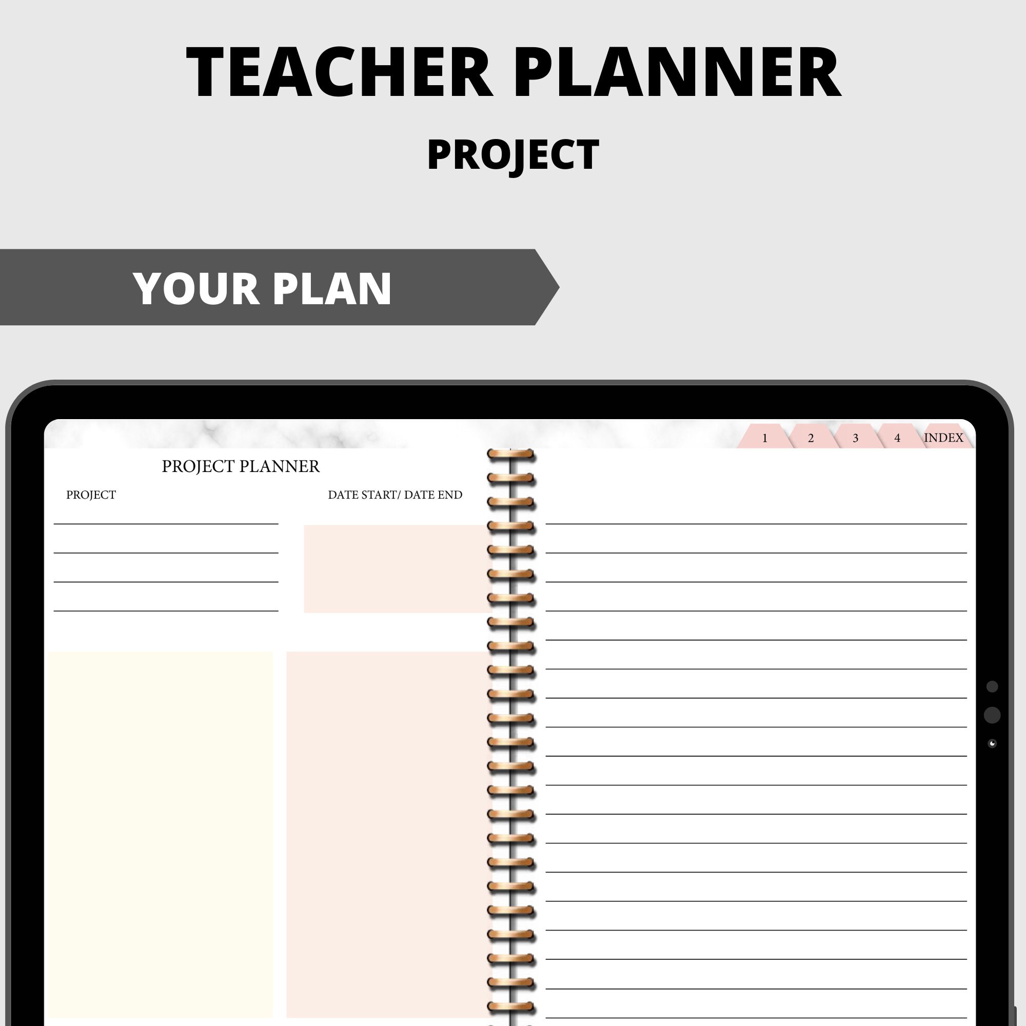Digital Teacher Planner for Good Notes Notability. Lesson - Etsy UK