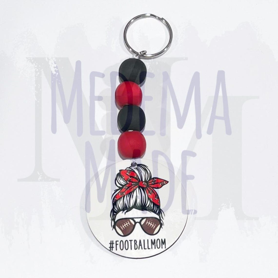 Personalized Football Mom Keychain | Mom Life | Football Mom | Messy ...